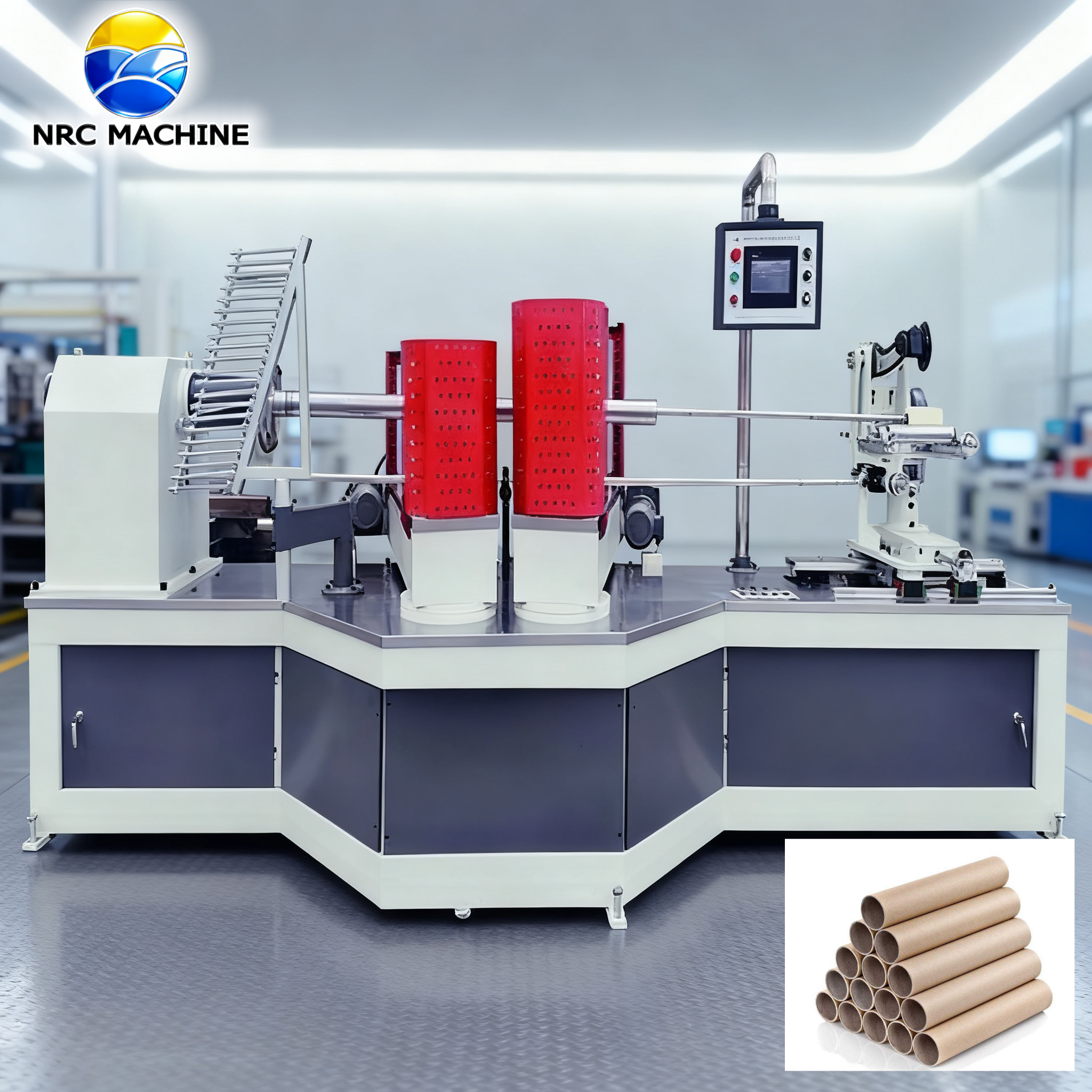 Cardboard Tubes Manufacturing Winding Machine for Packaging Industry ...