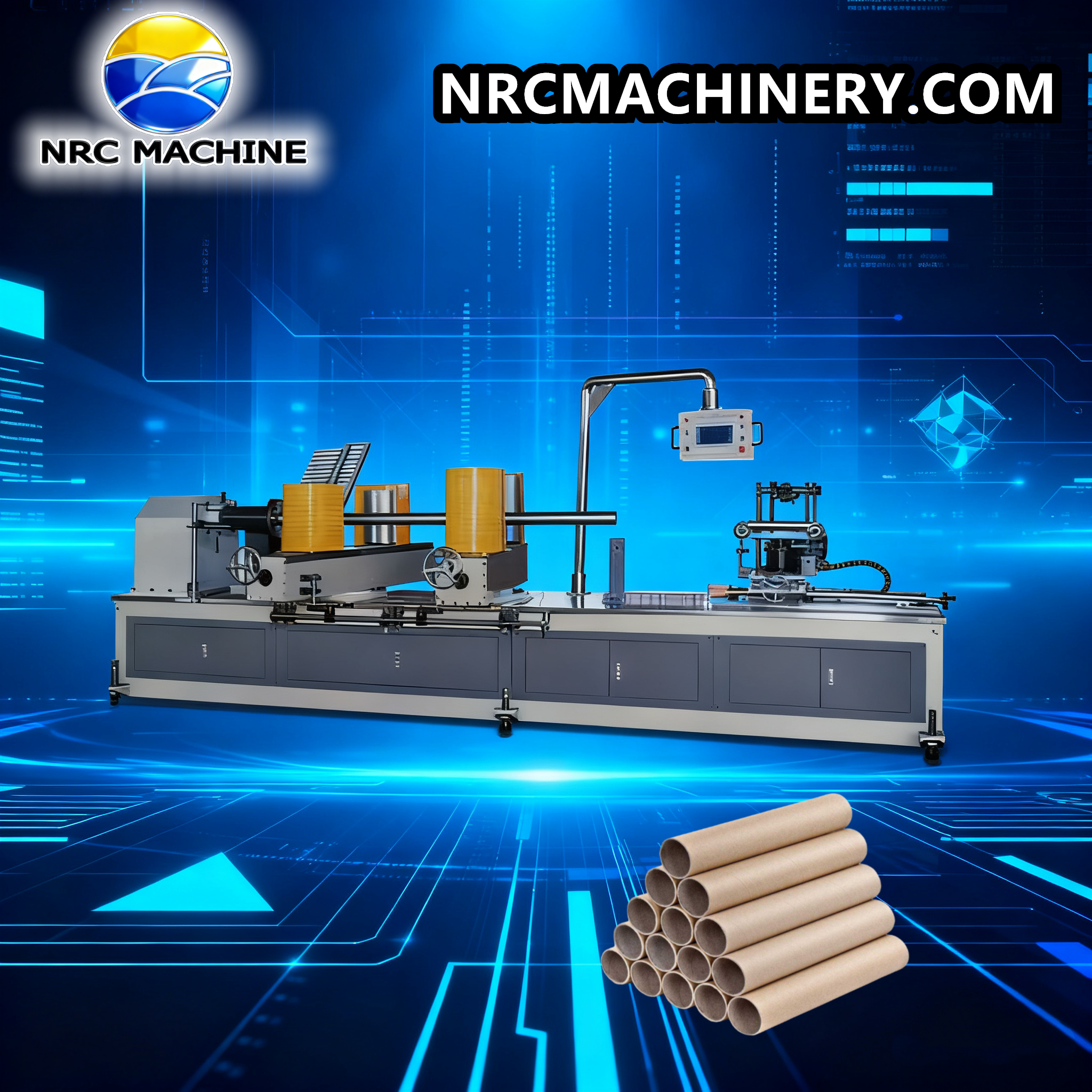 Fully Automatic Paper Tube Making Machine - NRC MACHINE